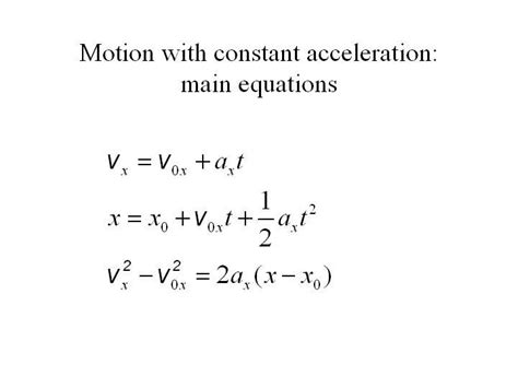 Physics Equations For Distance