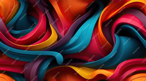 Abstract Geometric Shapes With Vibrant Colors Hd 4k Tile S 250 Premium Ai Generated Image