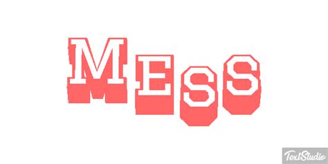 Mess Word Animated  Logo Designs
