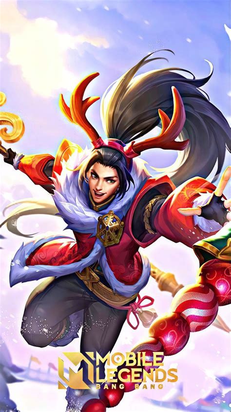 Zilong Skin Christmas Mlbb Hd Sketsa Anime Sketsa Animasi