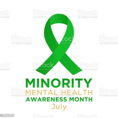 소수 민족 정신 건강 인식의 달 7 월의 전국 소수 민족 정신 건강 인식의 달 배너 인사말 카드 배경이있는 포스터를위한 벡터 템플릿 벡터 일러스트레이션 7월에 대한 스톡