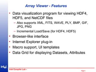 Intel Array Visualizer PPT