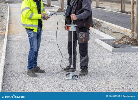 Lightweight Deflectometer Used In Earthwork Testing Stock Photo Image Of Deflectometer Road