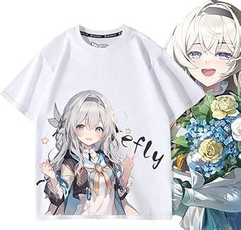 Amazon Zipucos 崩壊スターレイル Tシャツ ホタル Firefly 可愛い 痛衣 ゲームグッズ おしゃれ 半袖