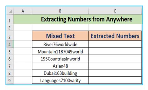 How To Extract Numbers From Text Strings In Excel