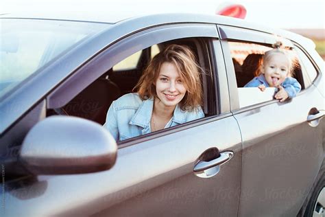 Babe Girl At The Back Seat Of Her Mom S Car By Stocksy Contributor Irina Efremova Stocksy