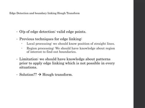 Edge Detection Using Hough Transform Ppt