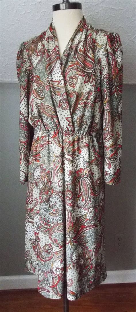 Vintage Print Floral Long Gem