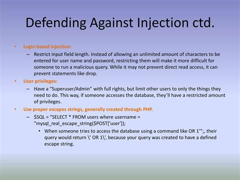sql injections a powerpoint presentation pptx