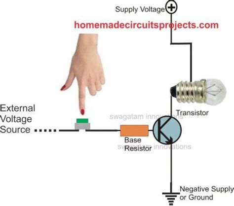 Transistor Switch Circuit Basic Electronic Circuits Circuit Projects Transistors