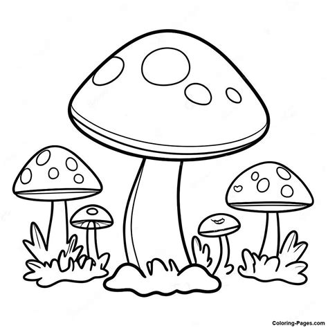 Fun Toadstool Characters Coloring Page Coloring