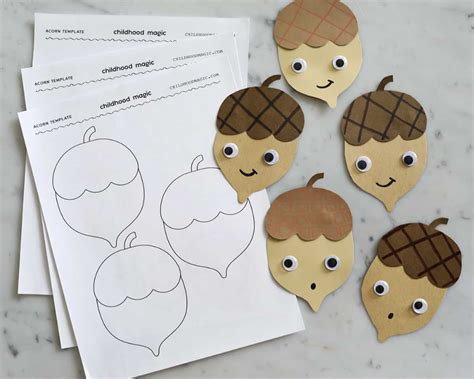 Acorn Template Free Printable Templates