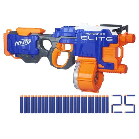Amazon Nerf Hyperfire Motorized Elite Blaster Dart Drum Fires