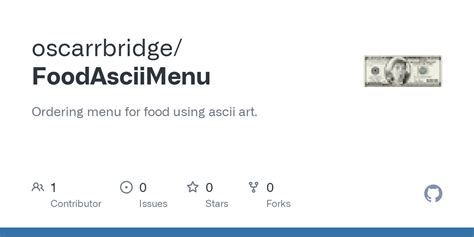 Github Oscarrbridgefoodasciimenu Ordering Menu For Food Using Ascii Art