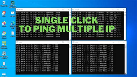 single click to ping multiple ip address or domain youtube
