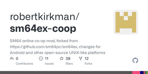 Github Robertkirkmansm64ex Coop Sm64 Online Co Op Mod Forked From Sm64pc