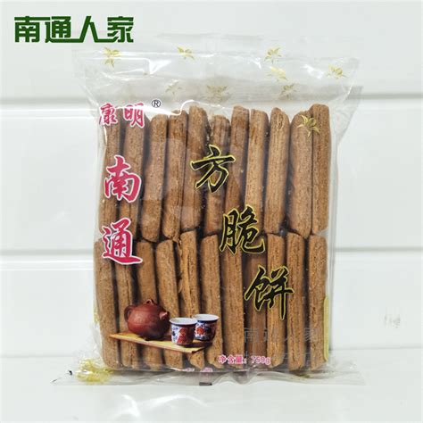 南通特产复隆亭方脆饼原味月子脆饼750克可泡吃江浙沪皖四袋包邮 虎窝淘