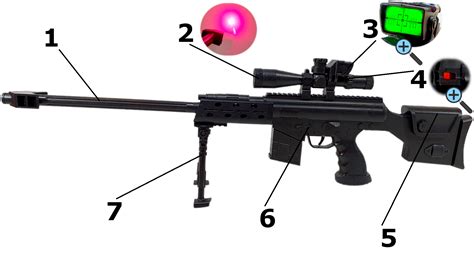 Karabin Snajperka Na Kulki 6mm Replika ASG z Laserem i Atrapą