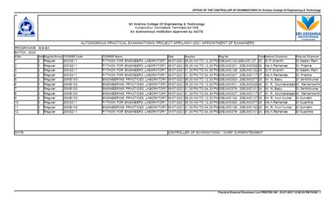 2020 Mech Lab Schedule Pdf