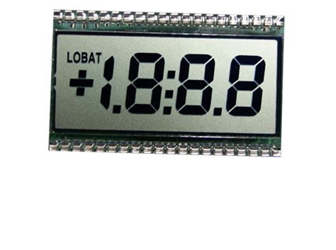 Customized Size Monochrome 7 Segment 3 12 Digit Display Lcd For