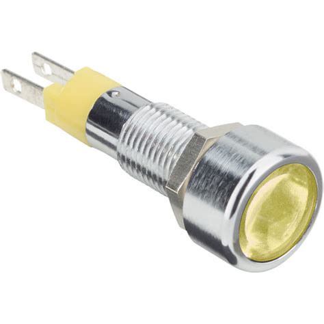 Signal Construct SMLD 08114 IP67 24V Yellow LED Indicator Rapid Electronics