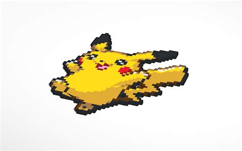 3d Design Pikachu Tinkercad