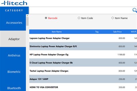 Free Billing Software Features Hitech Billsoft