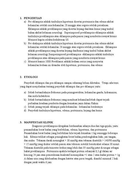 Askep Preeklamsi Dan Eklamsi Pdf