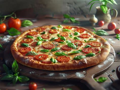 Traditional Italian Pizza Delicious Taste Pepperoni Pizza Ai Generated