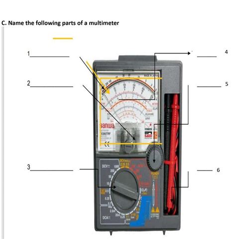 C Name The Following Parts Of A Multimeter Brainlyph C Name The Following Parts Of A Multimeter Brainlyph