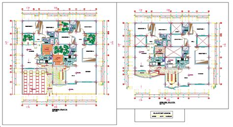 Edificio Planos Completos En Dwg 39611 Kb Librería Cad