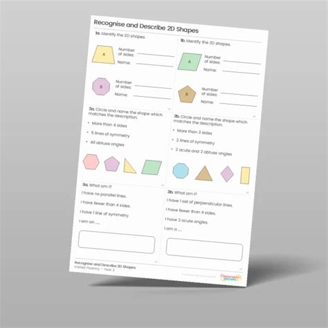 Year 3 Recognise And Describe 2d Shapes Varied Fluency 2 Resource Classroom Secrets