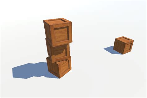 Low Poly Wooden Crate 3d Industrial Unity Asset Store