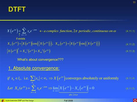 Ppt Lecture 4 Frequency Domain Representation Dtft Idtft Dft