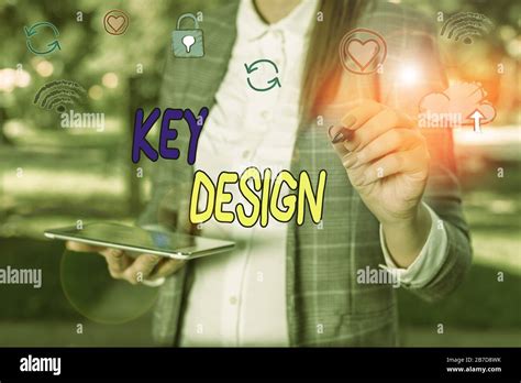 Conceptual Hand Writing Showing Key Design Concept Meaning A Necessary Or Very Important