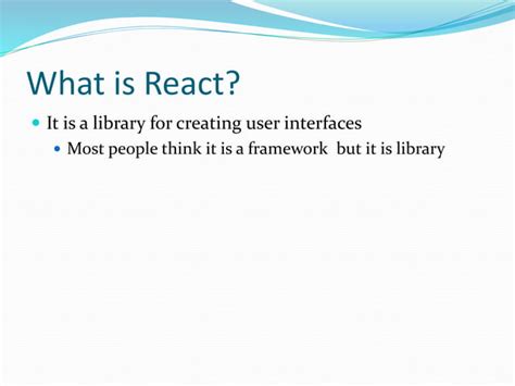 Introduction To React Js Pptx Web Development Internet