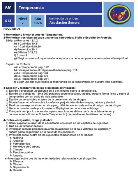 Temperancia Pdf Pdf Fumar Tabaco Adicción