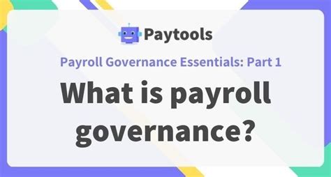 What Is Payroll Governance