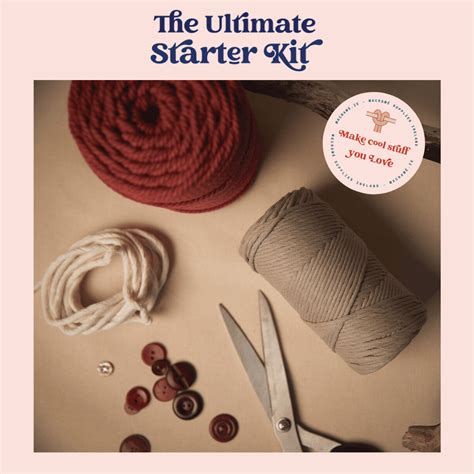 Diy Macrame Ultimate Starter Kit Macrame Ie