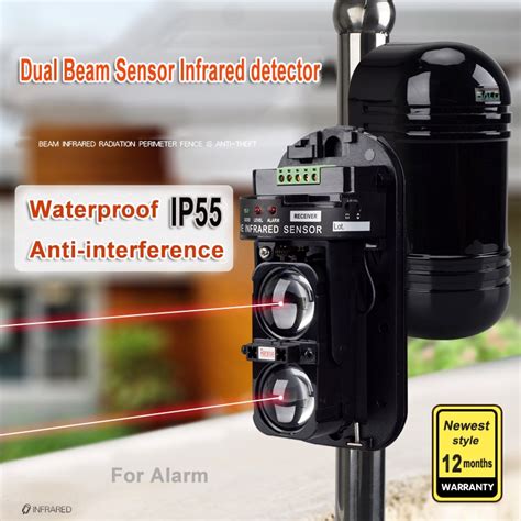 Waterproof Dual Beam Sensor Active Infrared Intrusion Detector Ir 10m~150m Outdoor Perimeter