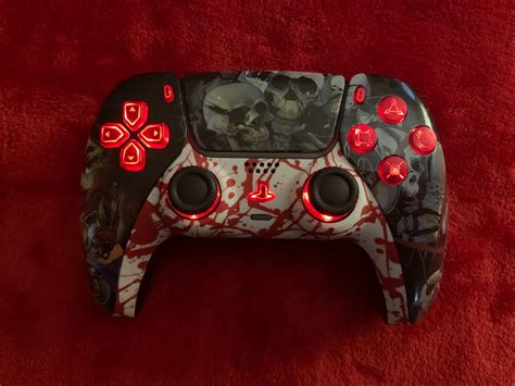 PS Premium Custom Controllers Button Backplate LED Faceplate Etsy