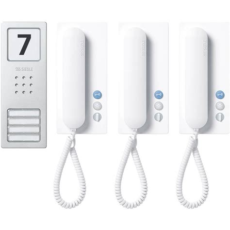 Door Intercom Corded Complete Kit Siedle Set Ca 812 3 Bsw 3 Flat