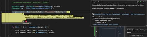 C System NullReferenceException Object Reference Not Set To An Instance Of An Object System