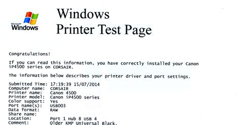 how to print a test page in windows mac and linux