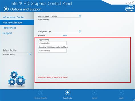 Hd Graphics 530 No Screen Rotation Hotkey Intel Community