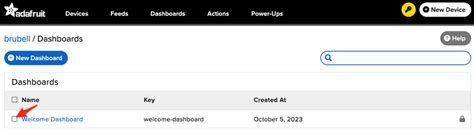 Deleting A Dashboard Adafruit Io Basics Dashboards Adafruit