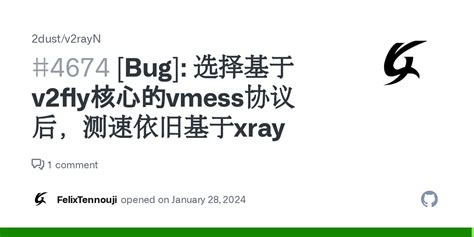 Bug 选择基于v2fly核心的vmess协议后，测速依旧基于xray · Issue 4674 · 2dustv2rayn