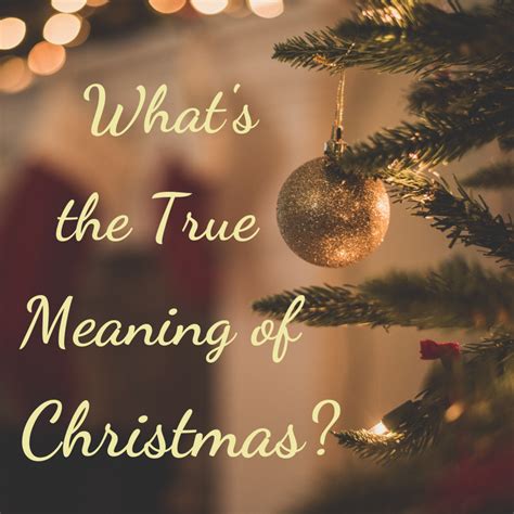 Real Meaning Of Christmas