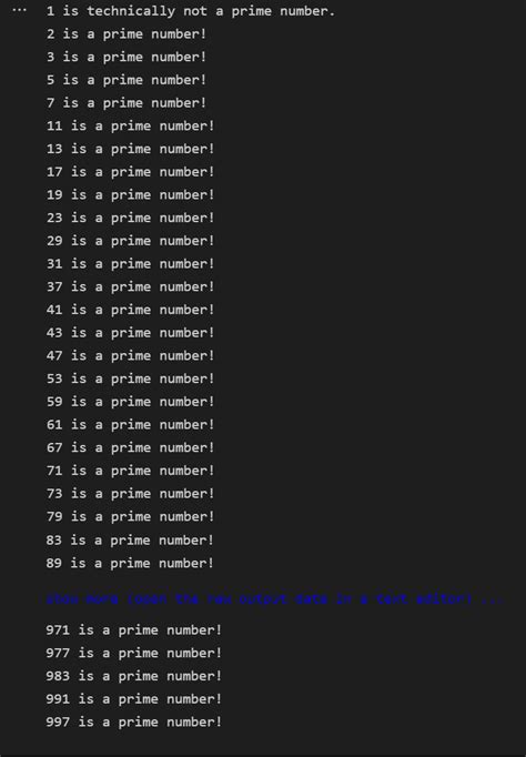 Solved Using Python Find All Prime Number Between 1 And 1000 Sample