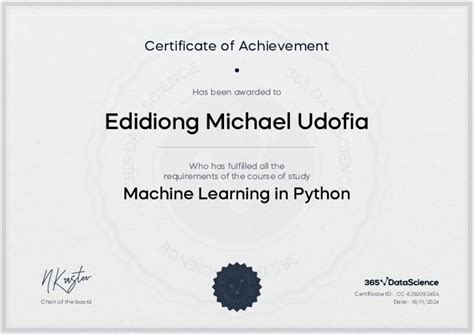 Edidiong Udofia On Linkedin Certificate Of Achievement Machine